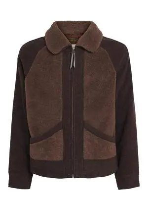 Polo Ralph Lauren Double-knit Fleece-detail Jacket - Brown