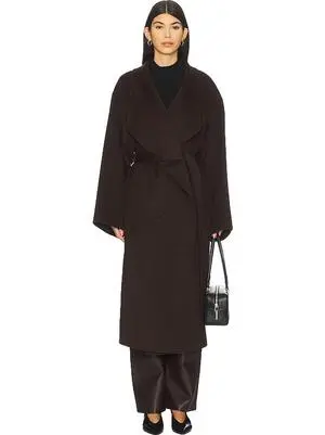 LAMARQUE Coreen Trench Coat - Dark Brown