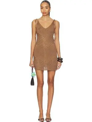 Devon Windsor Halle Mini Dress - Truffle