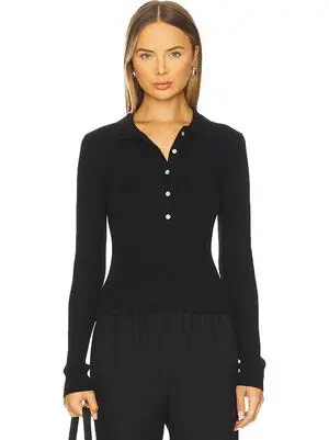 525 America Ginny Long Sleeve Top - Black