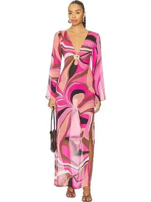 CIN CIN Hotline Lobster Maxi Dress - Dolce Pink