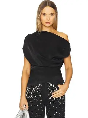Joe's Jeans The Isla Draped Blouse - Black