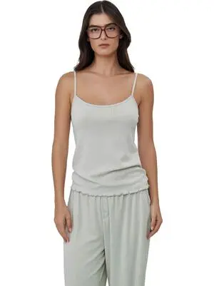 GOTTEX BEACH LIFE Daydream Pointelle Loungewear Tank Top - Light-green