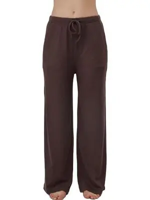 GOTTEX Sandy Days Loungewear Wide Leg Bottoms - Dark-brown