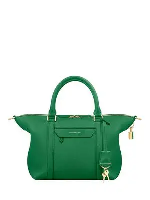 MAISON DE SABRE Small Leather Weekender - Emerald Green