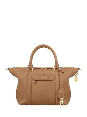 MAISON DE SABRE Small Leather Weekender Bag - Sandstone Brown