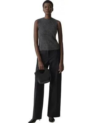 Theory Classic Straight Leg Knit Ponte Pant - Black