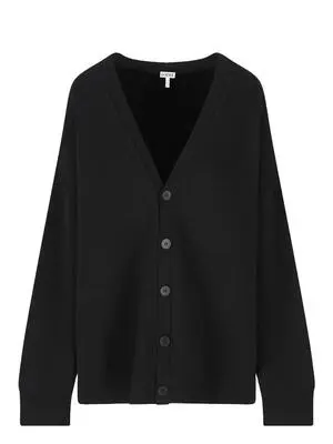 Loewe Wool-blend Cardigan - Black