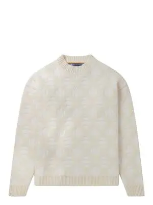 Aztech Mountain Matthew Day Jackson Snowflake Virgin Wool-blend Sweater - Neutrals
