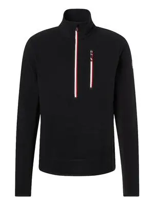 Moncler Technical Fleece Half-zip Ski Top - Black