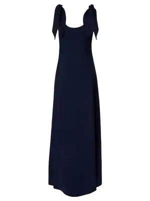 Oscar De La Renta Wool-blend Gown - Blue