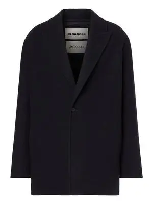 Moncler Jil Sander Virgin Wool Coat - Blue