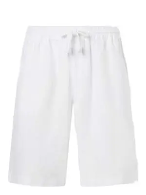Fedeli Vico Linen Bermuda Shorts - White
