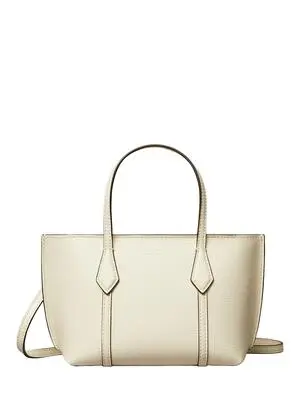 Tory Burch Perry Leather Crossbody Tote Bag - Warm White