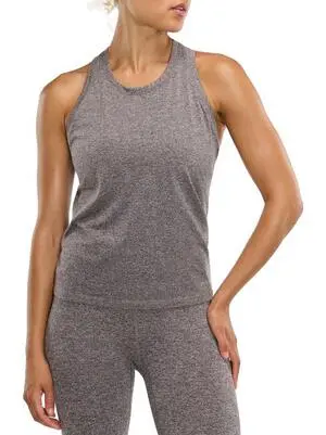 PELOTON Seamless Melange Tank - Cocoa