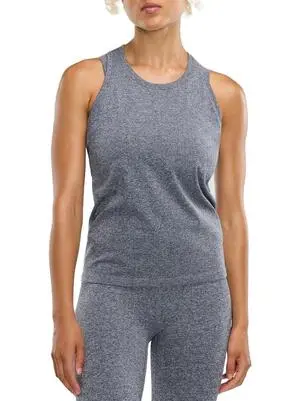 PELOTON Seamless Melange Tank - Deep Navy