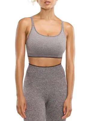 PELOTON Seamless Melange Cami Bra - Cocoa