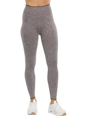 PELOTON Melange Micro Rib Seamless Legging - Cocoa