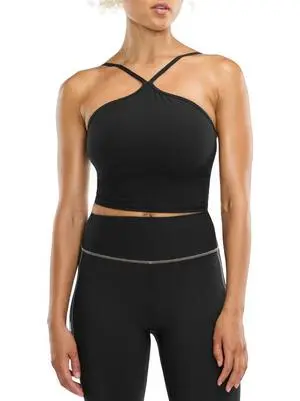 PELOTON Cadent Halter Longline Bra - Black