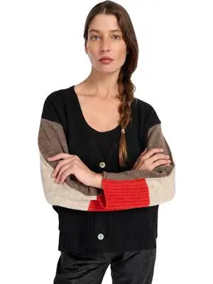 Alembika Finch Cardigan Black/hazelnut