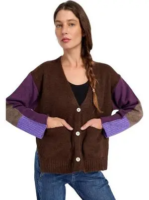 Alembika Finch Cardigan Brown/purple