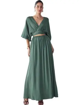 ST MRLO Rowe Maxi Dress - Eucalyptus