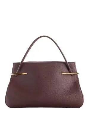 Givenchy Pinch Leather Top Handle Bag - 202-ebony Brown