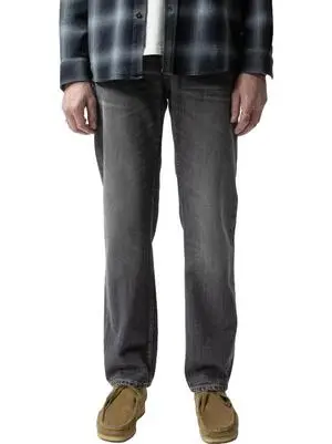 Nudie Jeans Rad Rufus Straight Leg Jeans - Grey Crosshatch