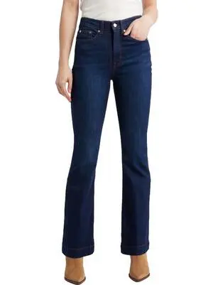 Spanx Sculpt Redefine High Waist Flare Leg Jeans - Dark Indigo