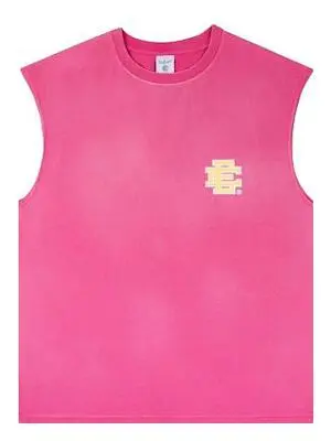 ERIC EMANUEL Ee Basic Cutoff T-shirt - Washed Pink/yellow