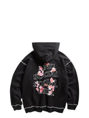 ANTI SOCIAL SOCIAL CLUB Contrast Stitch Hoodie - Black