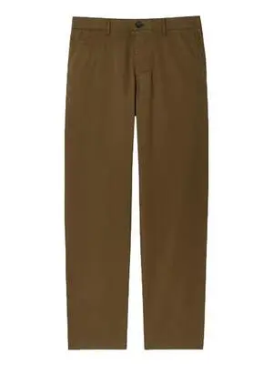 Paul Smith Tapered-fit Khaki Stretch-cotton Chinos - Green