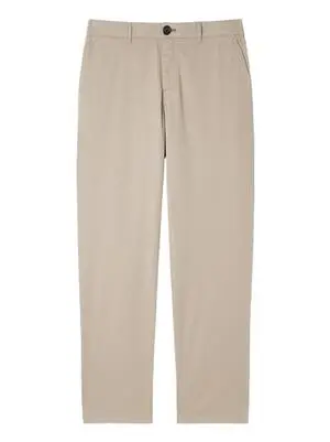 Paul Smith Tapered-fit Stone Stretch-cotton Chinos - Grey