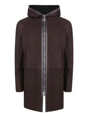 Tagliatore Long Coat - Brown