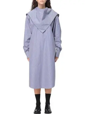 Ami Shirt Dress - Gnawed Blue
