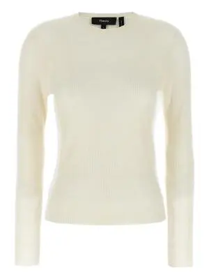 Theory Ribbed Sweater - White