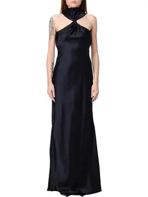 Attico Halter Maxi Dress - Black