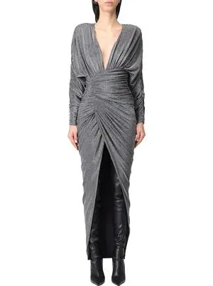 Alexandre Vauthier Metallic Ruched Maxi Dress - Silver