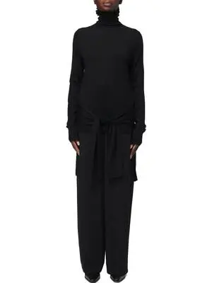 TOTEME Long Sleeve Knit Sweater - Black