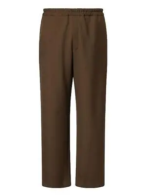 THE ROW Ari Straight-leg Wool Trousers - Sepia Khaki