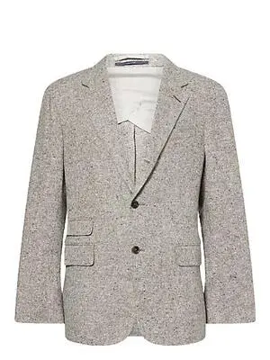DUNHILL Single-breasted Notched-lapel Tweed-wool Jacket 42r