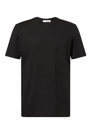 THE ROW Luke Short-sleeve Cotton T-shirt - Black