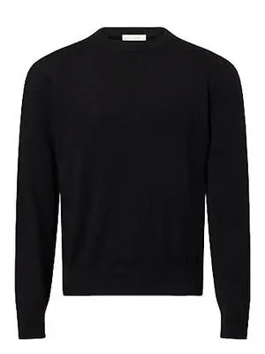 THE ROW Benji Crewneck Cashmere Jumper - Black