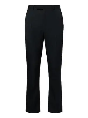 THE ROW Tension Straight-leg Wool Trousers - Black