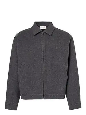 THE ROW Noggu Zip-up Cashmere And Wool-blend Jacket - Dark Charcoal