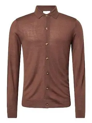 RAITH Edgar Classic-collar Wool Blend Shirt M