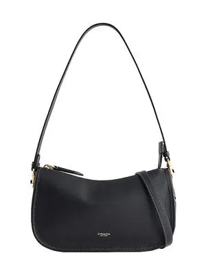 COACH® Waverly Structured Leather Shoulder Bag - B4/black