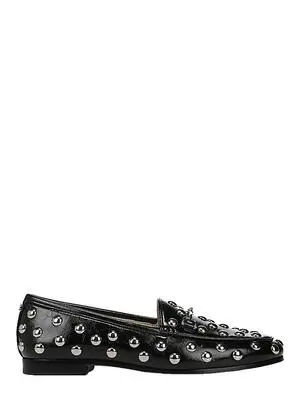 SAM EDELMAN Lorae Studded Metallic Loafers
