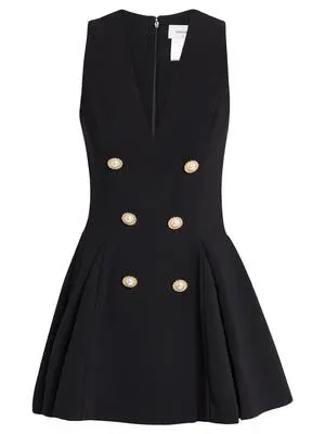 SANS FAFF Sleeveless Blazer Mini Dress - Black