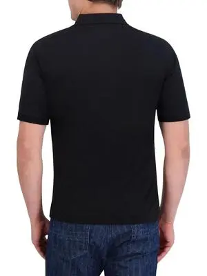 Robert Graham Apos;s The Player Knit Polo Shirt - Black